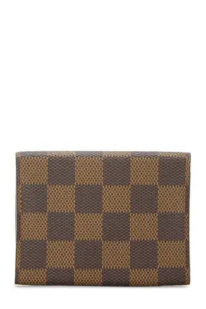 LOUIS VUITTON Damier Ebene Canvas Business Card Holder