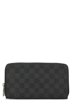 LOUIS VUITTON Damier Graphite Zippy Organizer - Black