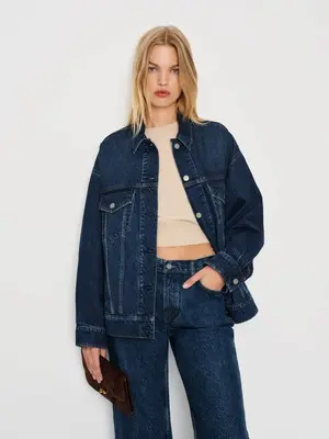 Oversized Collar Denim Jackets