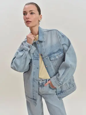 REFORMATION Oversized Denim Jacket