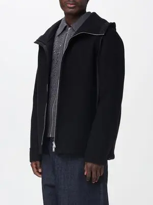 JIL SANDER Virgin Wool Zip-up Hooded Sweatshirt