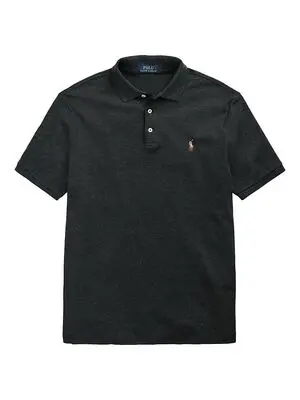 Polo Ralph Lauren Logo Polo Shirt Black Heather