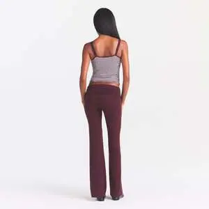 SKIMS Cotton Jersey Foldover Pant - Currant