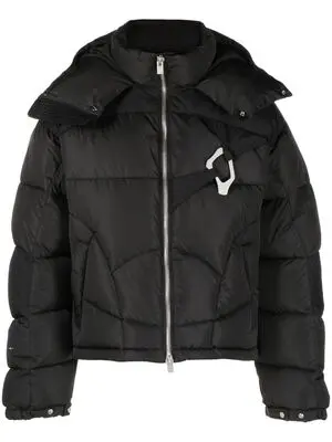 【HELIOT EMIL】 COR DOWN JACKET 40 Heliot Emil The Abstract Zip-Up Down Jacket In Black - 56% Off