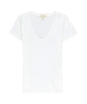 NILI LOTAN V-neck Cotton T-shirt