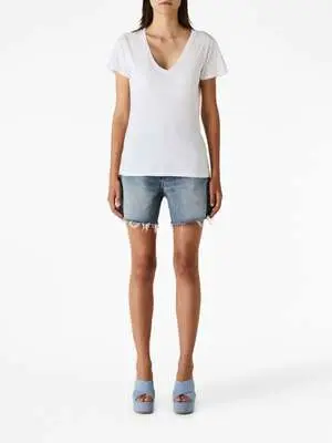 NILI LOTAN V-neck Cotton T-shirt
