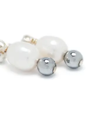 A SINNER IN PEARLS Pearl-embellished Drop Earrings