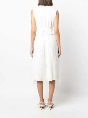 Huishan Zhang Feather-trim Tweed Dress