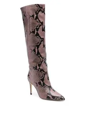 Paris Texas 90mm Crocodile-embossed Boots