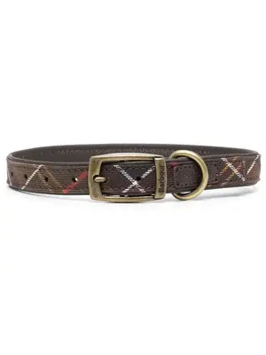 Barbour Tartan-print Dog Collar - Green