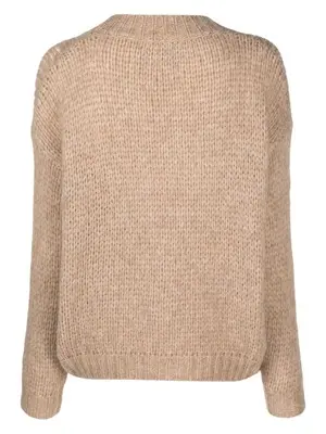 ROBERTO COLLINA V-neck Alpaca Wool-blend Cardigan