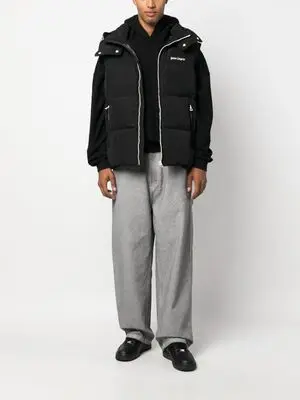 Palm Angels Logo-embroidered Puffer Gilet