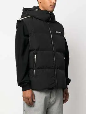 Palm Angels Logo-embroidered Puffer Gilet