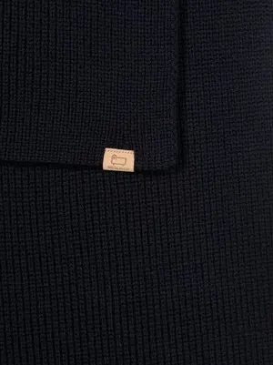 Woolrich Ribbed Virgin Wool Scarf