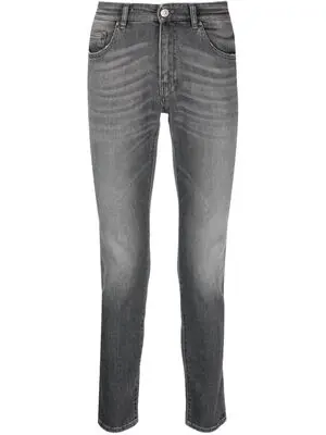 PT TORINO Mid-rise Slim-cut Jeans - Black