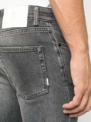 PT TORINO Mid-rise Slim-cut Jeans - Black