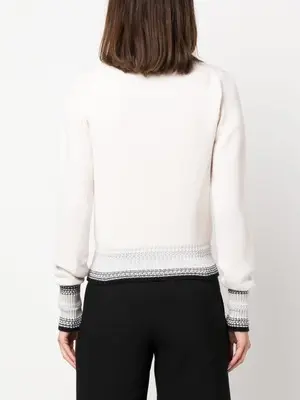 BARRIE Mottled Zip-up Cardigan - Neutrals