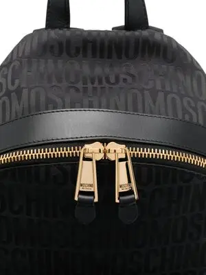 Moschino Monogram Jacquard Backpack
