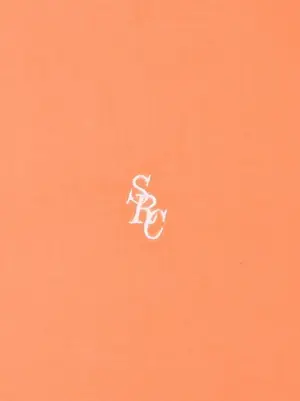 SPORTY & RICH Logo-embroidered Cotton Shirt