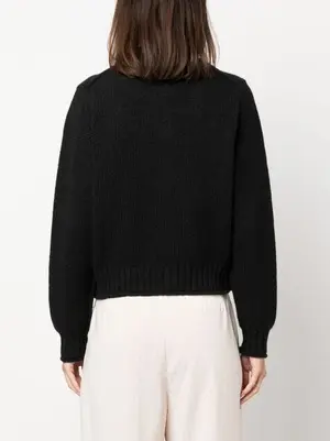 BARRIE Button-up Cashmere Cardigan - Black