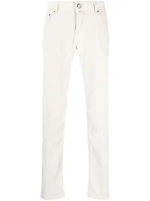 Jacob Cohen Nick Mid-rise Corduroy Jeans - Neutrals
