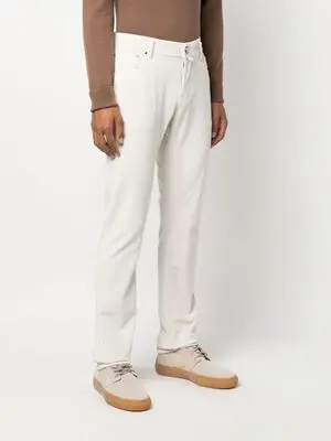 Jacob Cohen Nick Mid-rise Corduroy Jeans - Neutrals