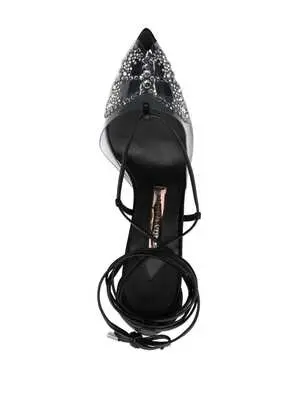 SOPHIA WEBSTER 90mm Aria Crystal-embellished Pumps