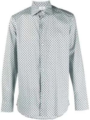 Etro Paisley-print Cotton Shirt - Blue