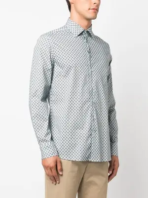 Etro Paisley-print Cotton Shirt - Blue