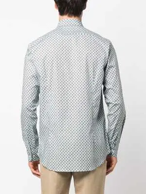 Etro Paisley-print Cotton Shirt - Blue