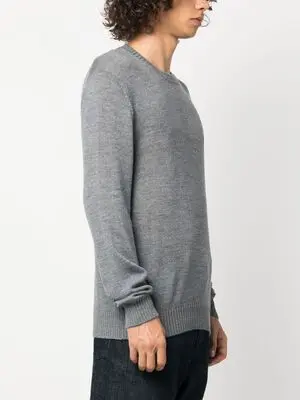 JIL SANDER Crew-neck Wool Jumper - Grey