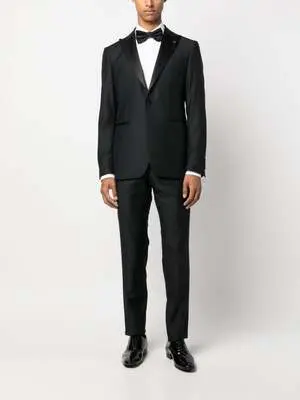 Tagliatore Single-breasted Virgin Wool Suit - Black
