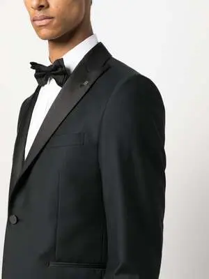 Tagliatore Single-breasted Virgin Wool Suit - Black