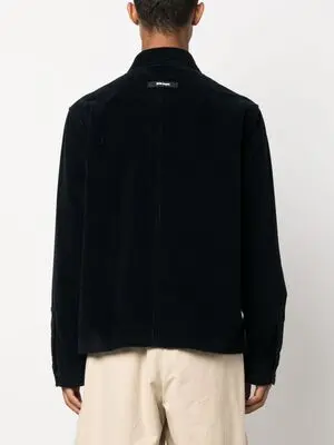 Palm Angels Crochet-stripe Corduroy Shirt Jacket