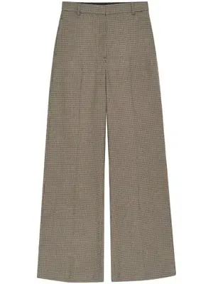 ANINE BING Lyra Houndstooth Trousers