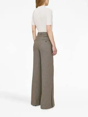 ANINE BING Lyra Houndstooth Trousers