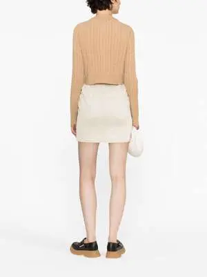Sandro Cable-knit Cropped Cardigan