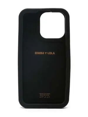 新品未使用品　BIMBA Y LOLA iPhone︎14pro ケース Bimba Y Lola Logo-Embossed Iphone 14 Pro Case In Black - 6% Off