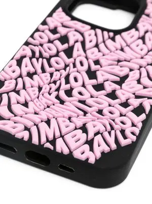 Bimba Y Lola Logo-Embossed Iphone 14 Pro Case In Black - 6% Off