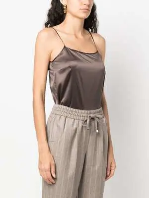 Peserico Satin-weave Tank Top