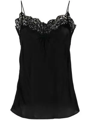 Zimmermann Lace-trim Ruched Tank Top