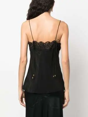 Zimmermann Lace-trim Ruched Tank Top