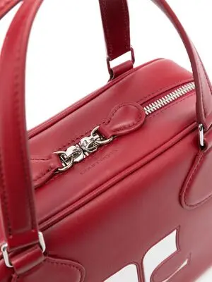 COURREGES Re-edition Leather Tote Bag - Red