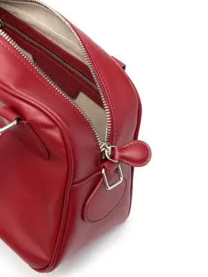 COURREGES Re-edition Leather Tote Bag - Red