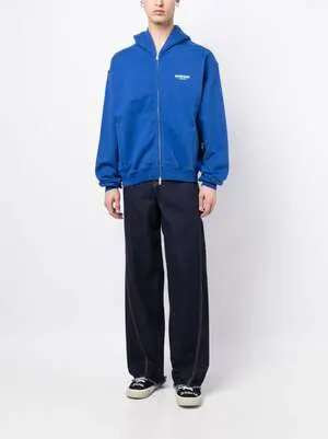 REPRESENT Logo-print Zip-up Hoodie