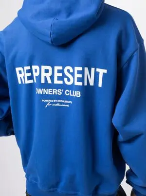 REPRESENT Logo-print Zip-up Hoodie