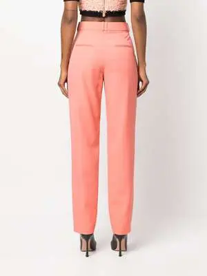 Balmain Split-hem Tapered Trousers - Orange
