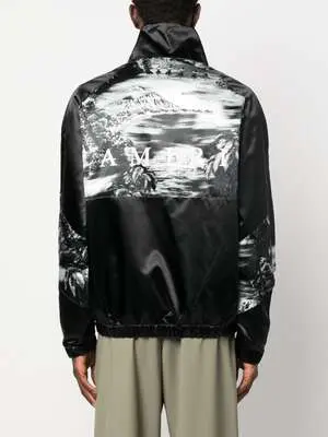 Amiri Graphic Print Zip-up Track Jacket