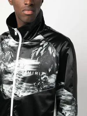 Amiri Graphic Print Zip-up Track Jacket