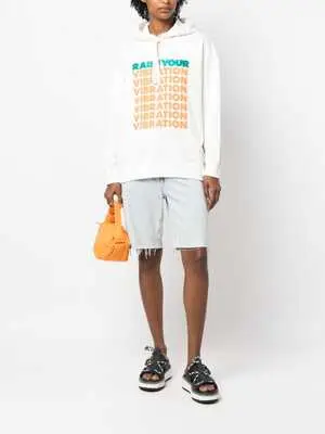 La DoubleJ Slogan-print Cotton Hoodie